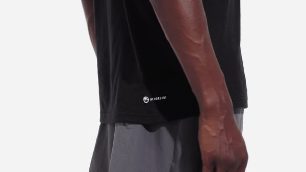adidas Train Essentials Feelready Training Tee - Black | Men's Training ...