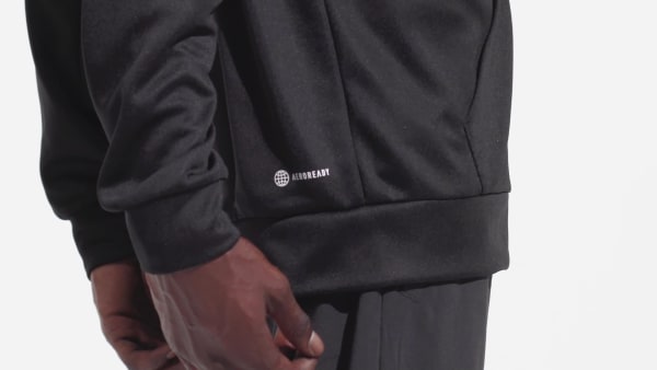 adidas Train Essentials Seasonal Training Full-Zip Jacket - Black ...